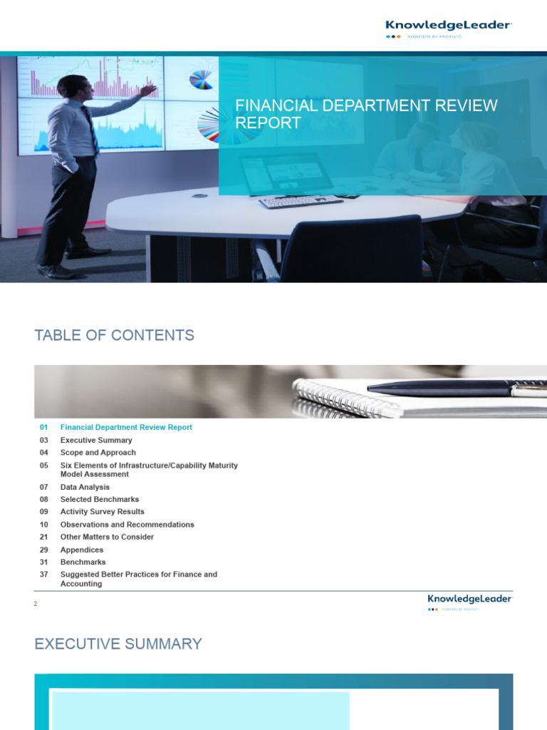 Financial Department Review Report | PDF | Internal Audit | Audit
