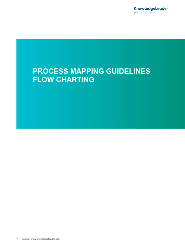 Process Mapping Guidelines Flow Charting | PDF | Computing