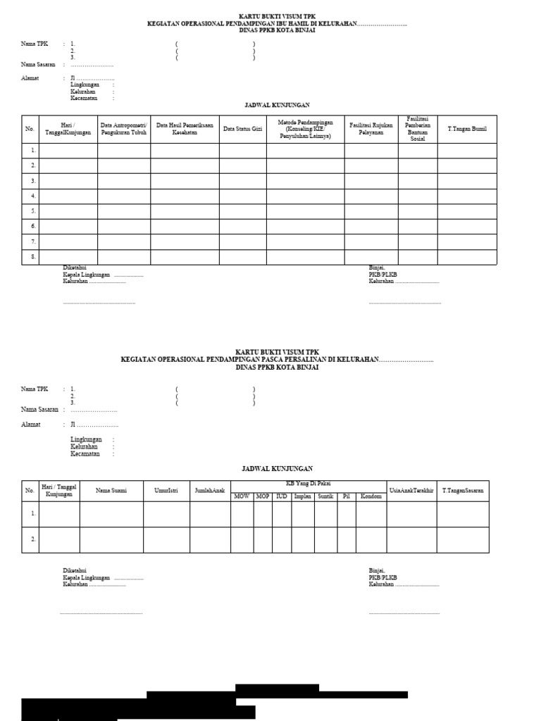 Evisum TPK Bumil Bulin | PDF