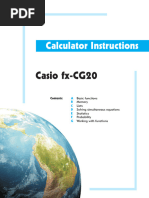 Casio FxCG50 Instruction Booklet | PDF | Trigonometric Functions | Menu ...