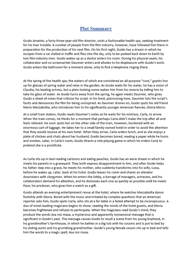 Plot Overview PDF