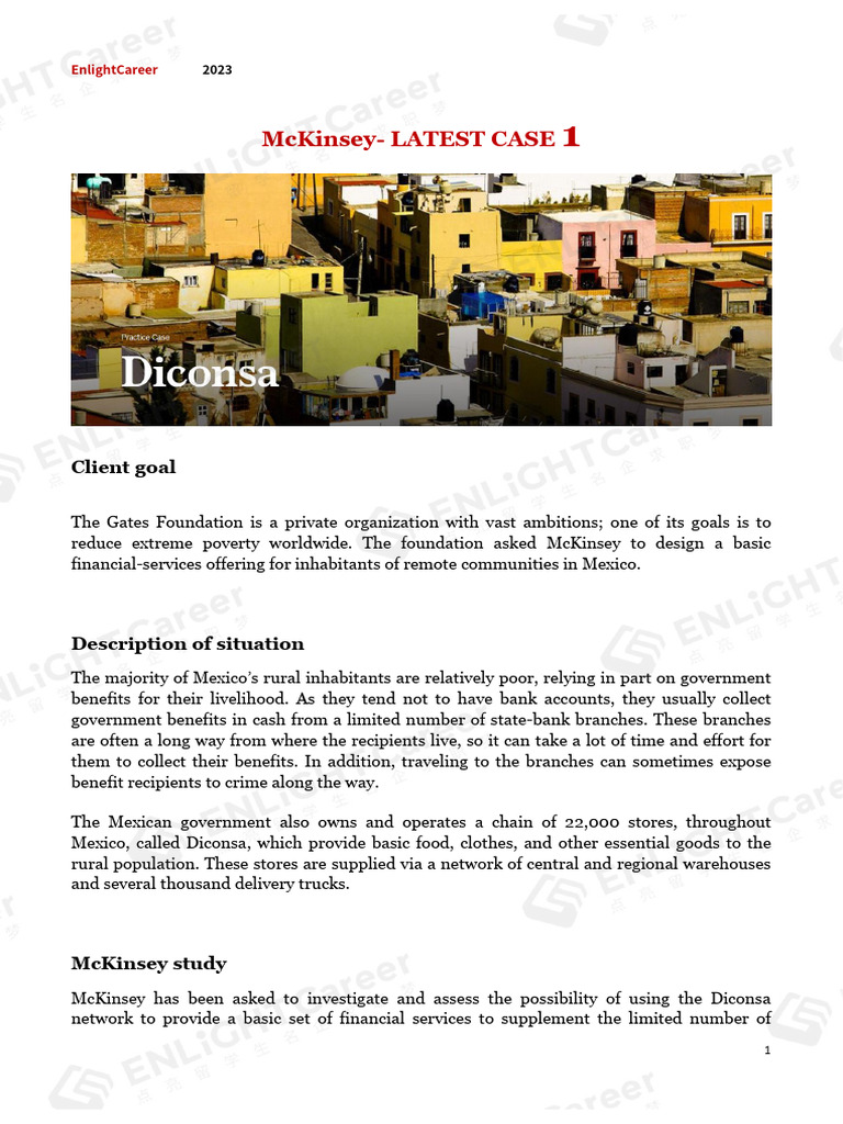 【2023 MBB Casebook红宝书】之McKinsey Latest case合辑（附官方满分回答） | PDF ...