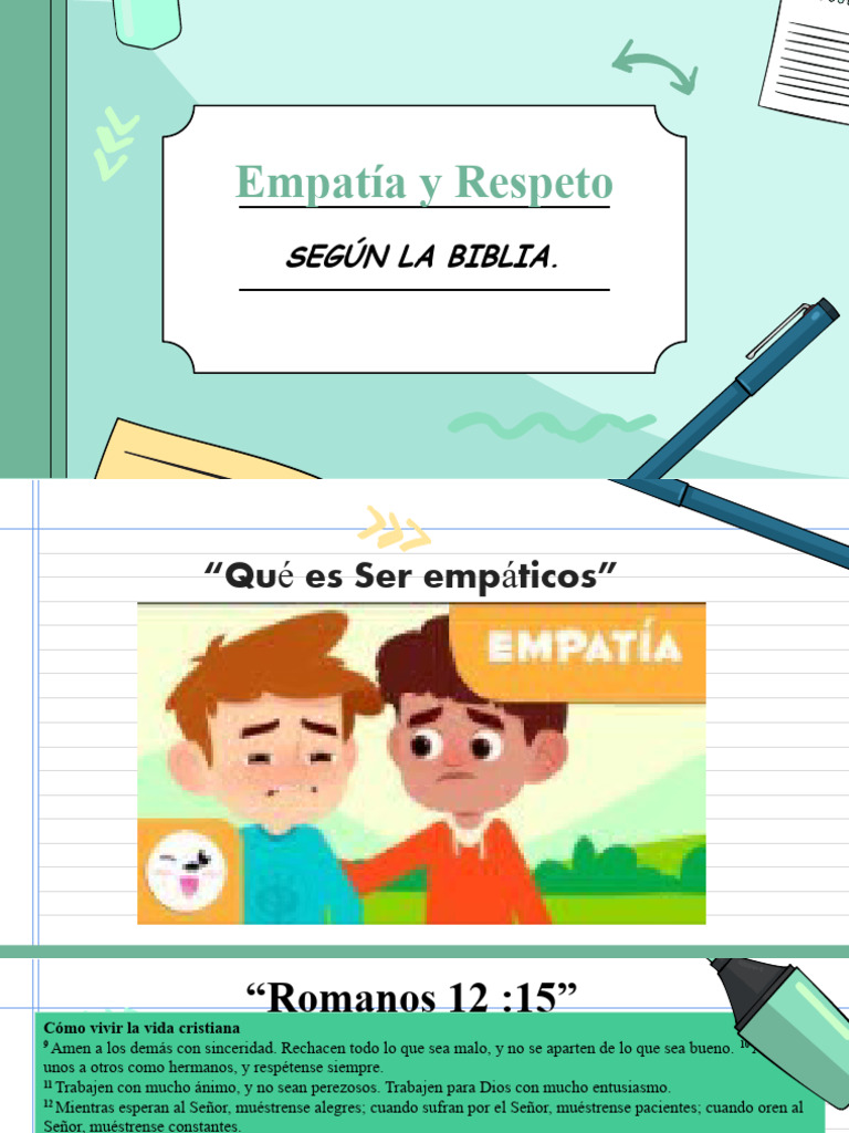 Empatía y Respeto Ppt | PDF | Jonás