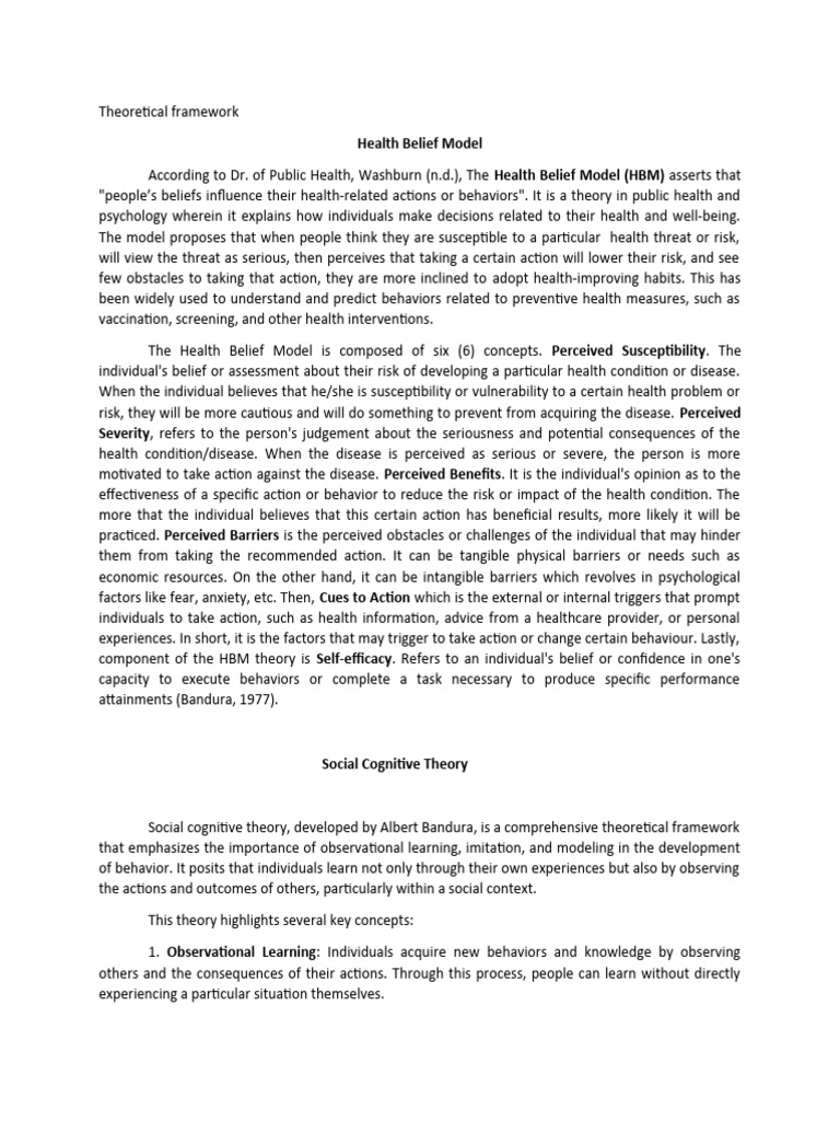 Theoretical Framework 1 | PDF | Self Efficacy | Attitude (Psychology)