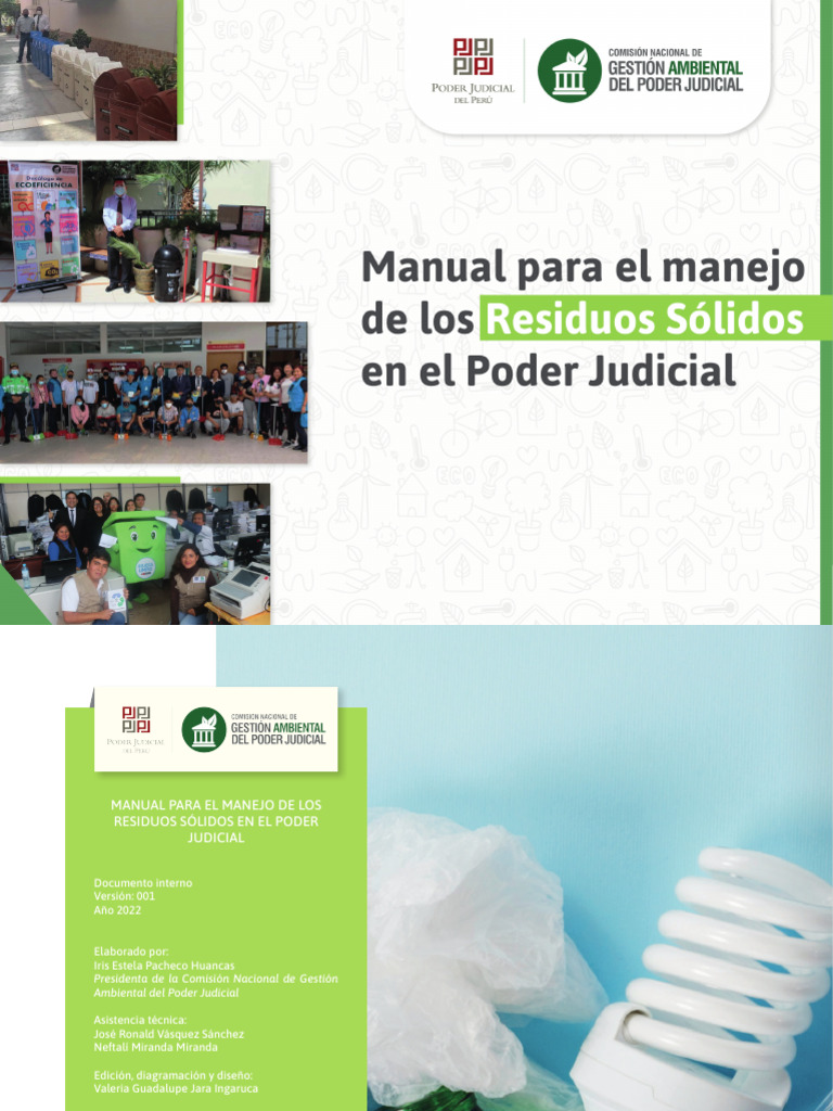 Manual+Para+El+Manejo+de+Los+Residuos+Sólidos+en+El+Poder+Judicial | PDF | Residuos | Gestión de ...