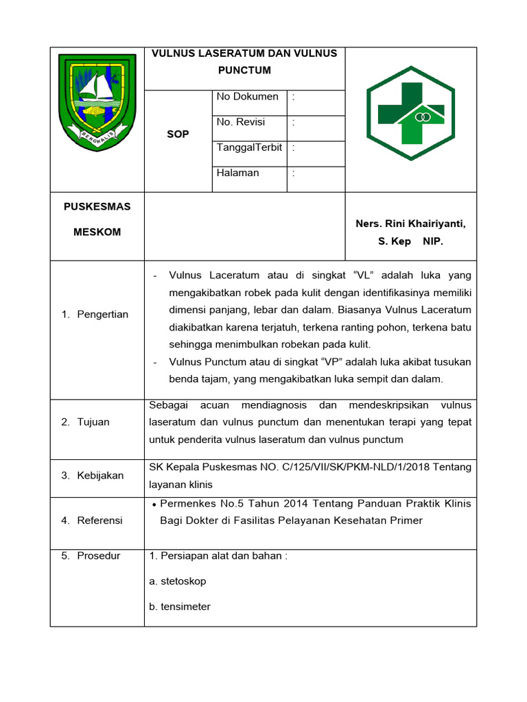 Penanganan Vulnus Laceratum dan Punctum | PDF | Sains & Matematika