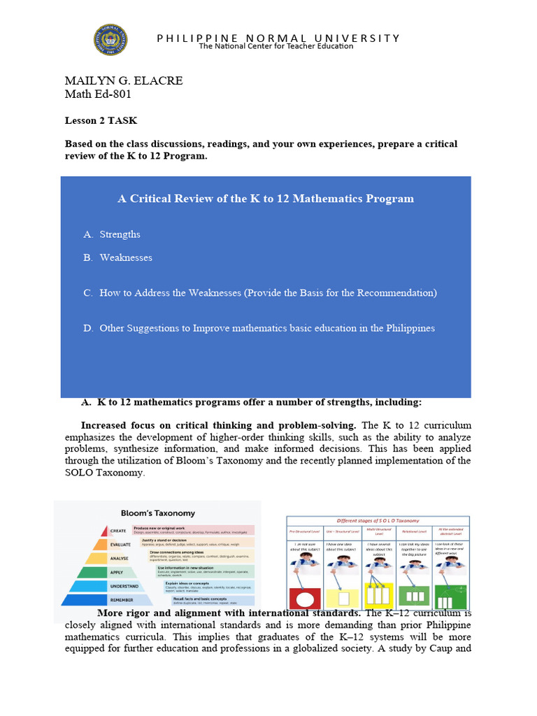 ELACRE-Task 2 Final | PDF | Differentiated Instruction | Curriculum
