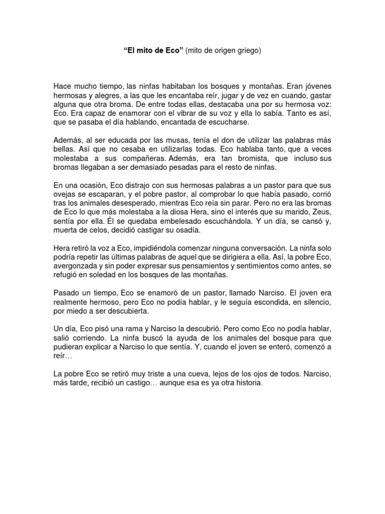 El Mito de Eco | PDF