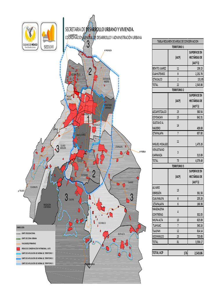 SEDUVI- limite zonas norma 26 | PDF | Ciudad de México | México