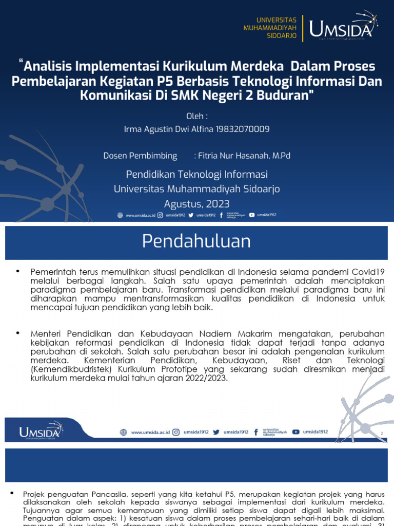 Analisis Implementasi Kurikulum Merdeka Dalam Proses Pembelajaran Kegiatan P5 Berbasis Teknologi ...