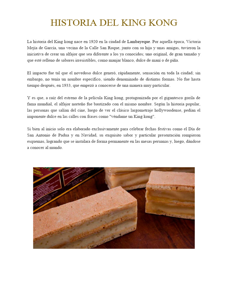 Historia Del King Kong | PDF