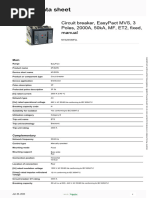 Product Data Sheet: Easypact CVS - CVS100B TM100D Circuit Breaker - 3P ...