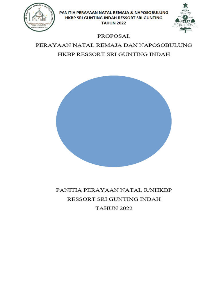 Proposal Perayaan Natal HKBP 2022 | PDF
