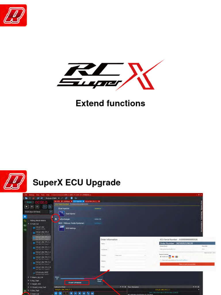 #5 ARacer RC Super X Extend Functions | PDF | Fuel Injection | Electrical Connector