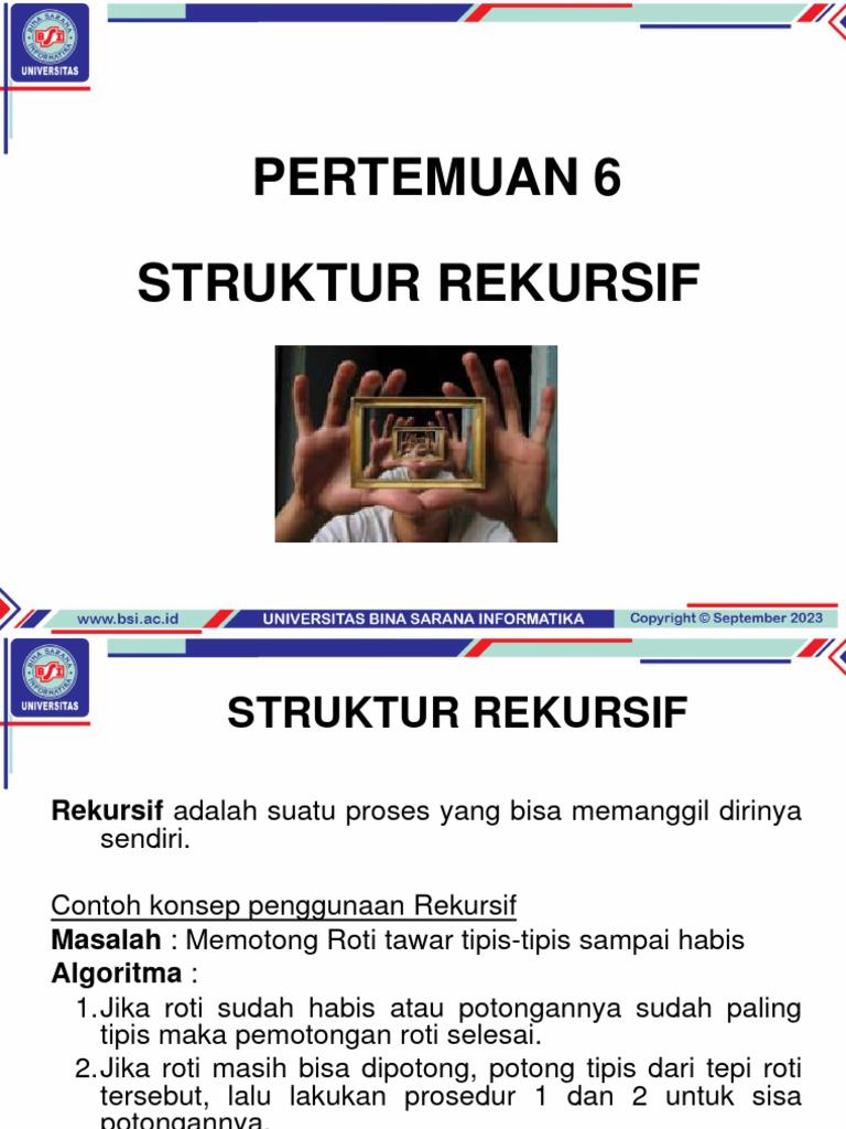 P06 - Struktur Rekursif | PDF