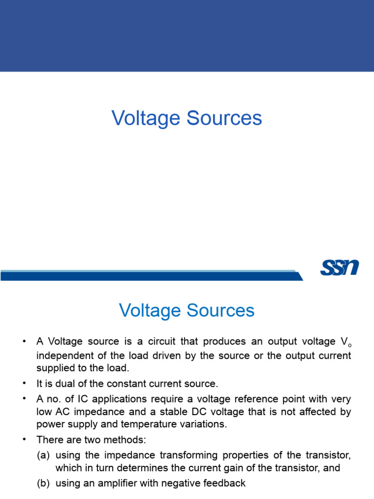 Voltage Sources Pdf Analog Circuits Electrical Engineering