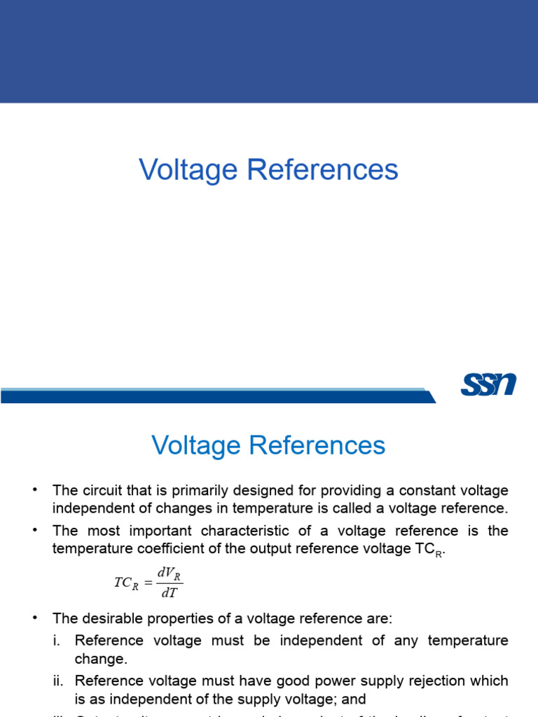 Voltage References | PDF | Diode | Transistor