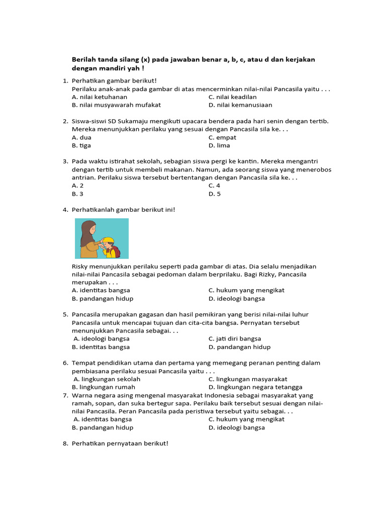 Sumatif 1 PKN | PDF | Ilmu Sosial