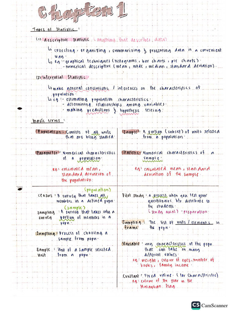 Sta104 Notes | PDF