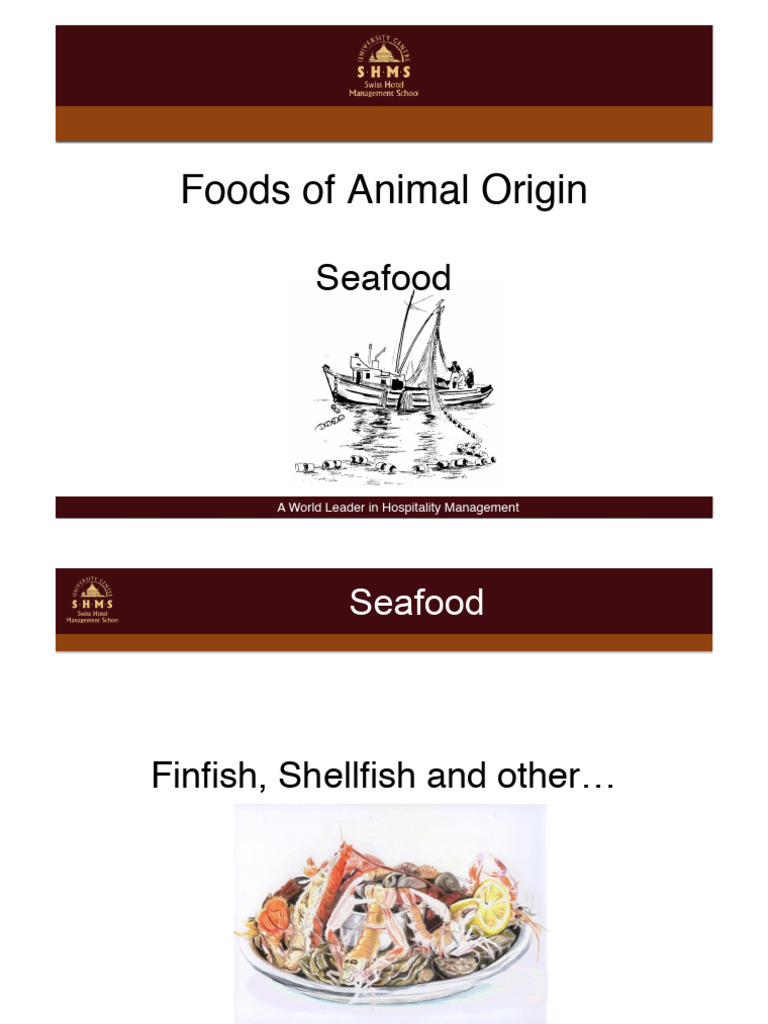 FOODS OF ANIMAL ORIGIN_seafood | PDF | Seafood | Fish