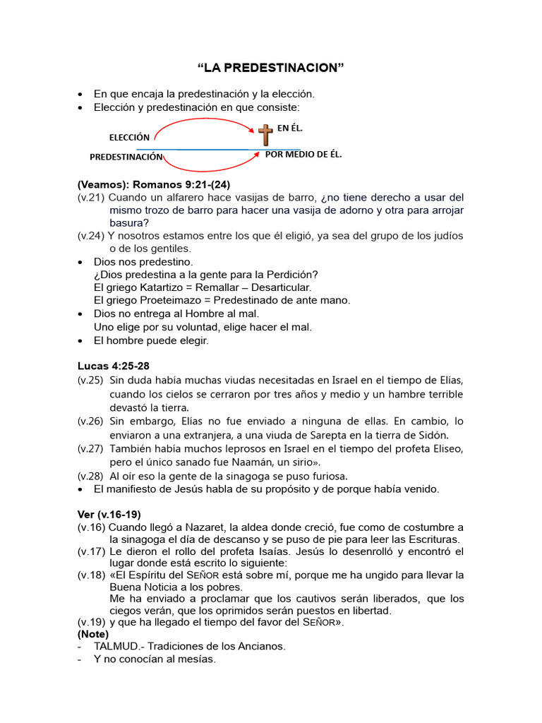 La Predestinacion | PDF | Arca de la Alianza | Fe