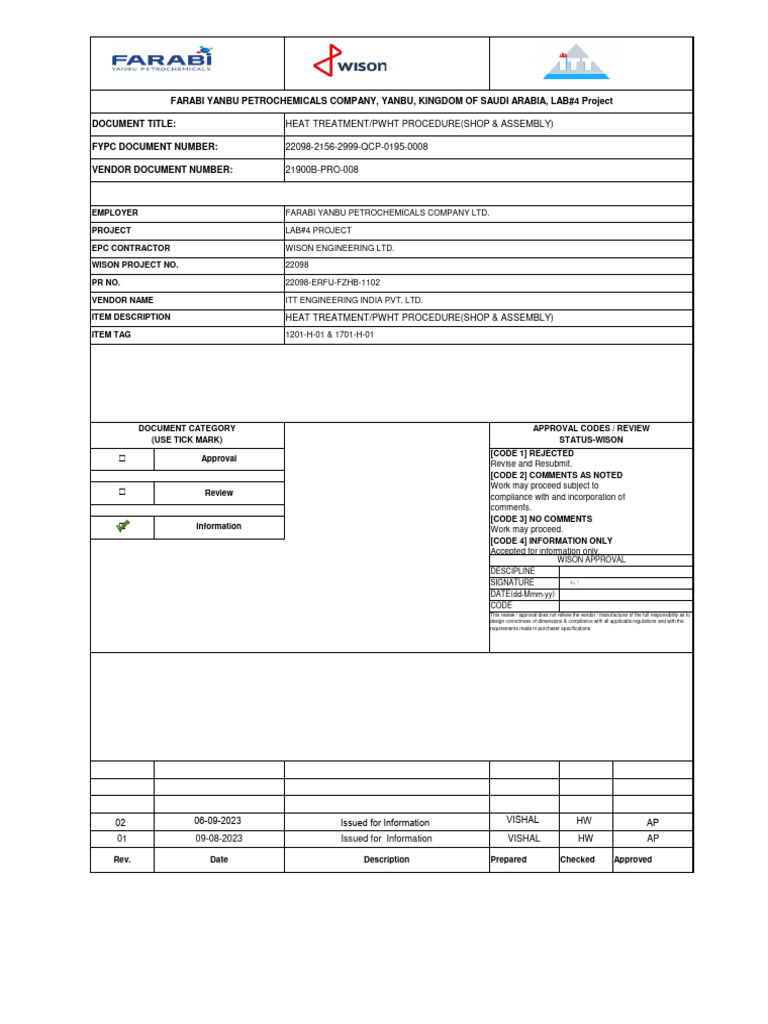 PWHT Procedures | PDF | Thermocouple | Welding