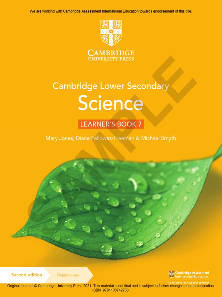 Cambridge Lower Secondary Science 7 | PDF | Tissue (Biology) | Epithelium