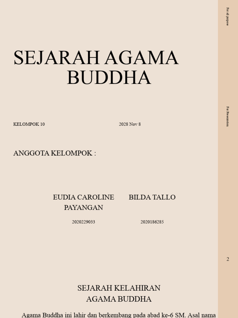 Sejarah dan Ajaran Agama Buddha | PDF | Filsafat | Agama & Spiritualitas