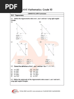 GRADE 10 - Trigonometry Graphs | PDF