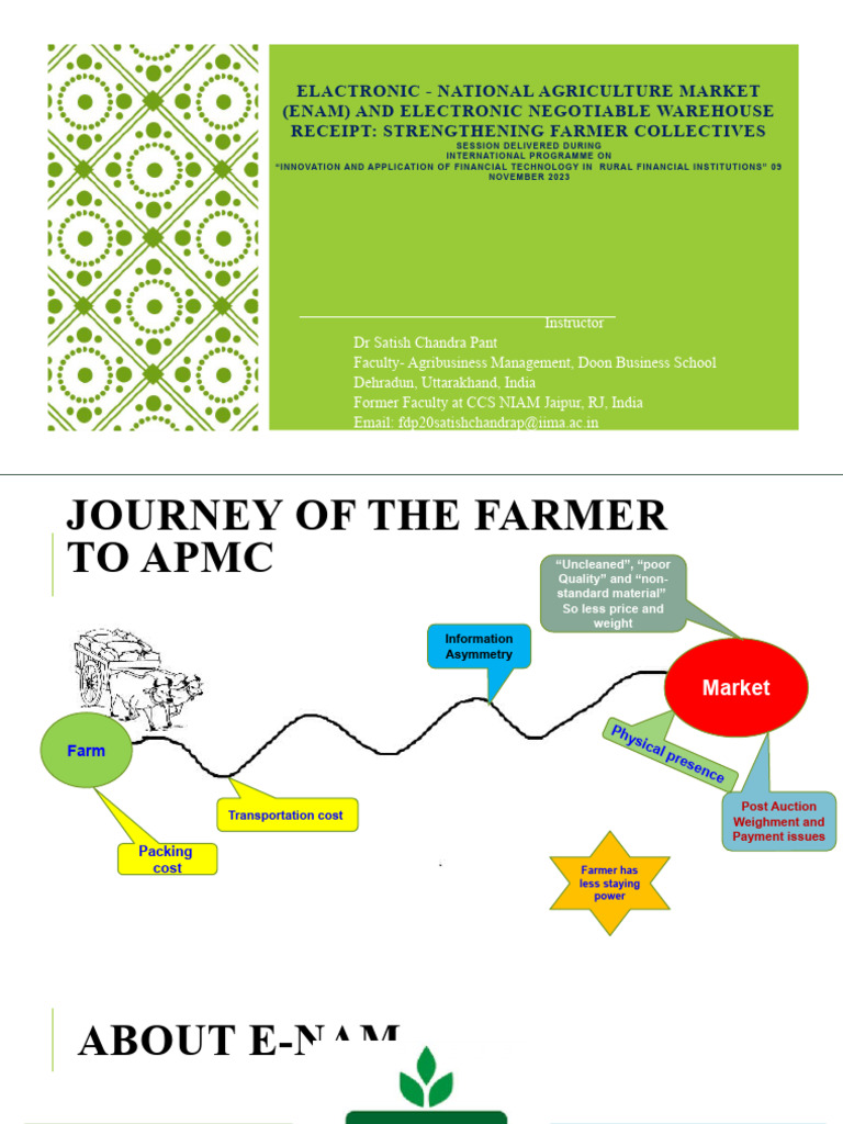 Enhancing Farmers' Reach via e-NAM | PDF | Business | Marketing