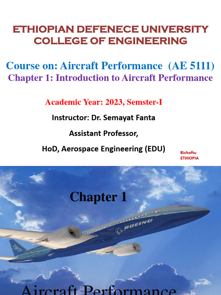 Chapter 1-Introduction To Aircraft Performance | PDF | Atmosphere Of ...