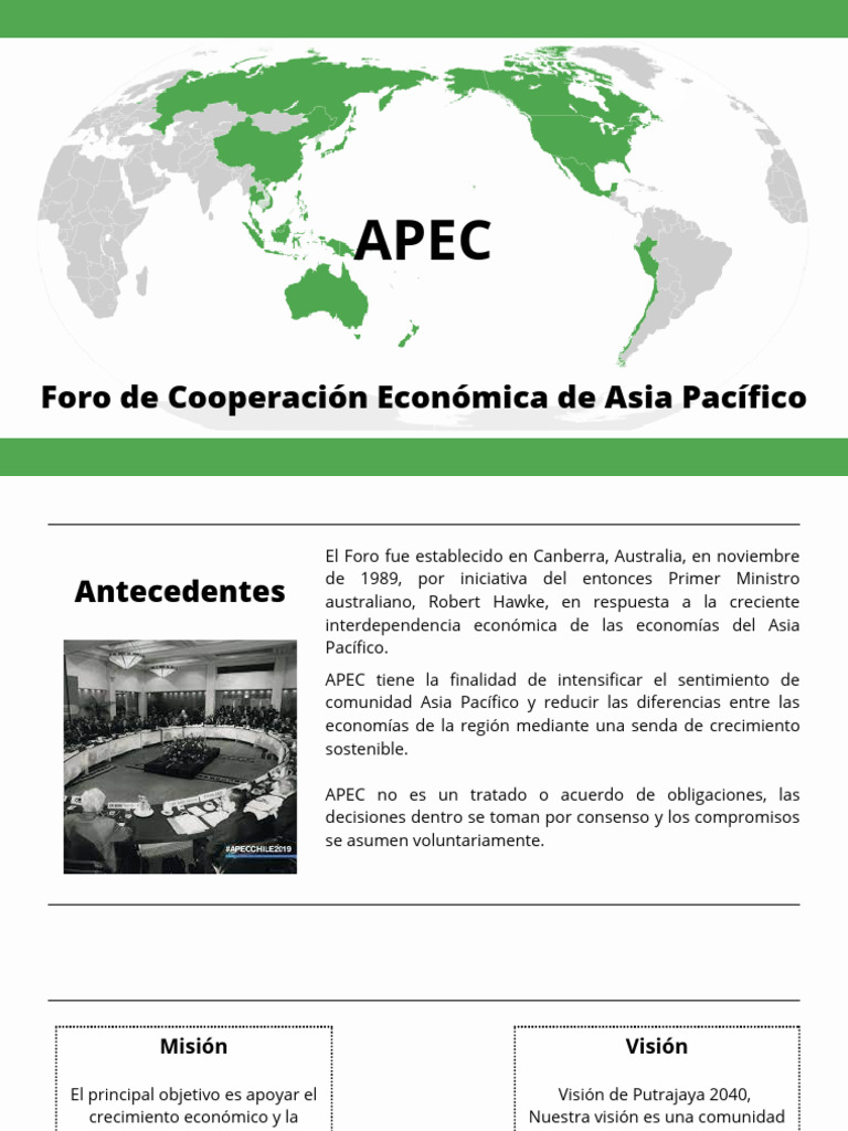 APEC: Cooperación Económica Asia-Pacífico | PDF | Cooperacion economica Asia Pacifico | Economias
