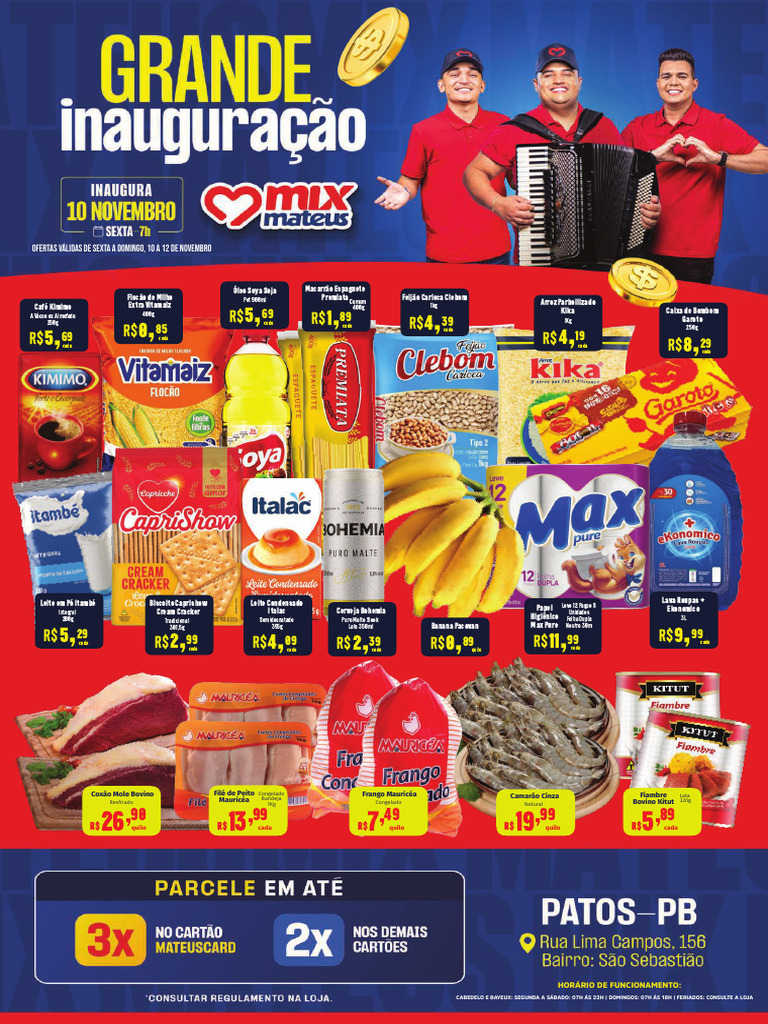 Inauguração Mix Mateus Patos | Download grátis PDF | Ingredientes de ...
