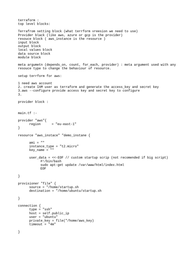Terraform | PDF | Parameter (Computer Programming) | Information Technology
