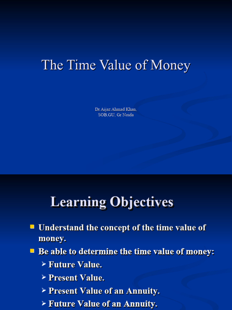 Mod-2 TIME - VALUE - OF - MONEY | PDF | Present Value | Time Value Of Money