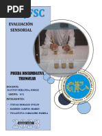 Analisis Sensorial Prueba Triangular | PDF | Estadísticas | Coca Cola