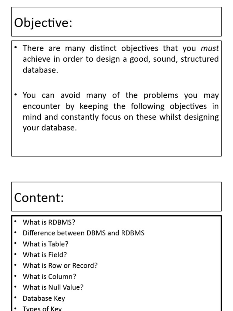1.1 PPT - Basic Concept of Relational Database | PDF | Relational Database | Sql