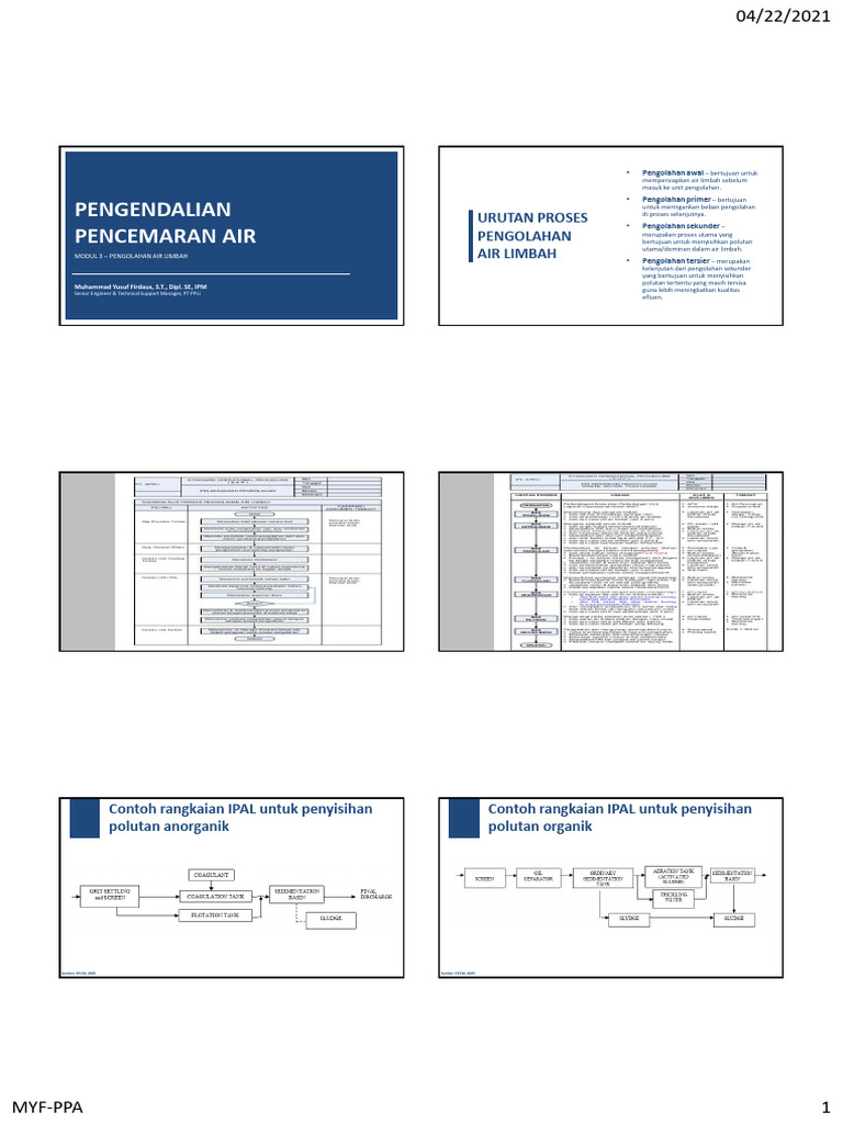 Ppa - Modul 3 - Pengolahan Air Limbah | PDF