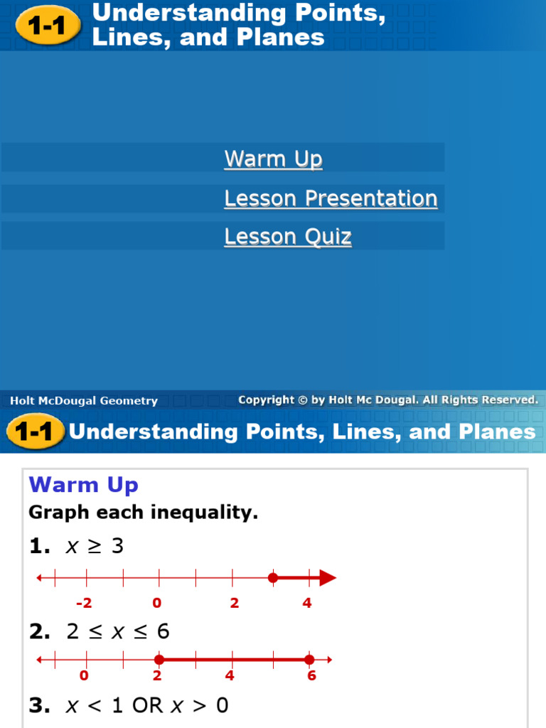 Geometry Lesson 2 | PDF | Line (Geometry) | Geometry