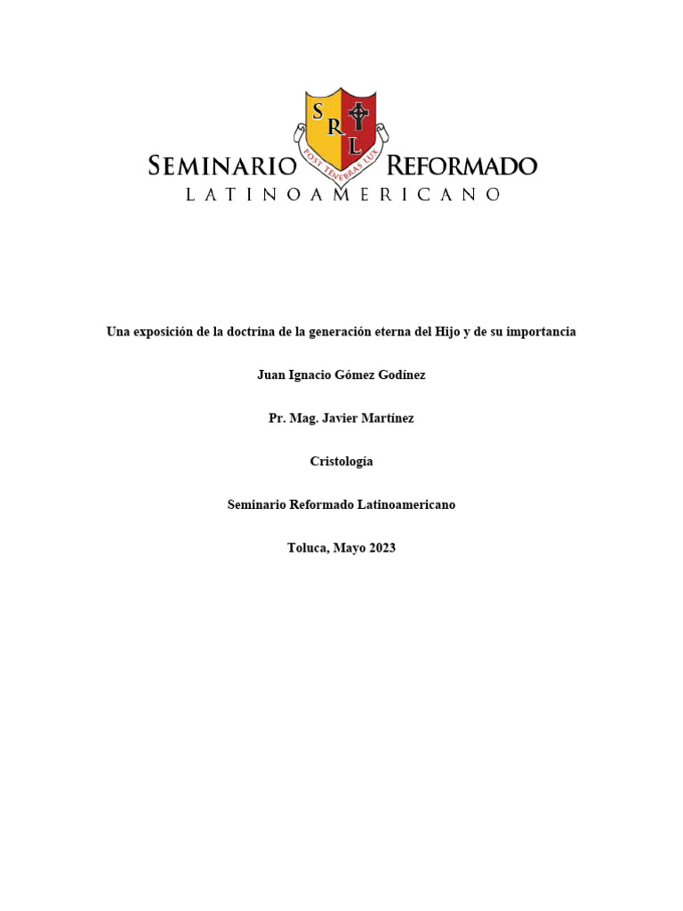 Ensayo ejemplo 3 | PDF | espíritu Santo | Teología