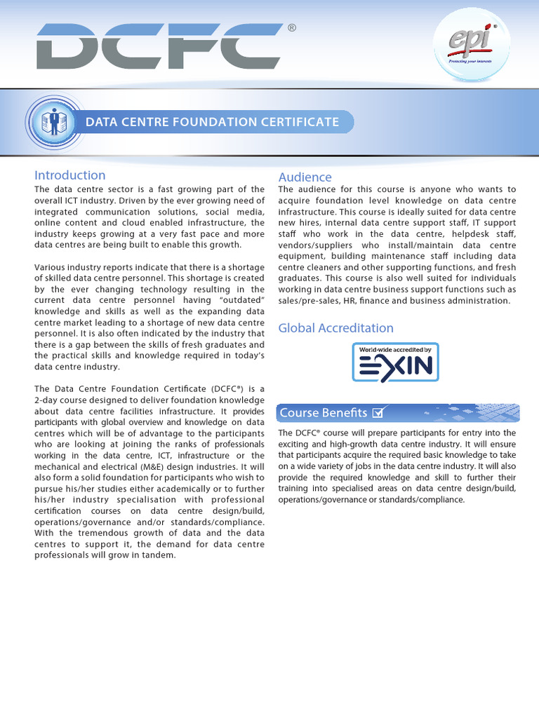 DC - DCFC - Brochure | PDF | Data Center | Infrastructure