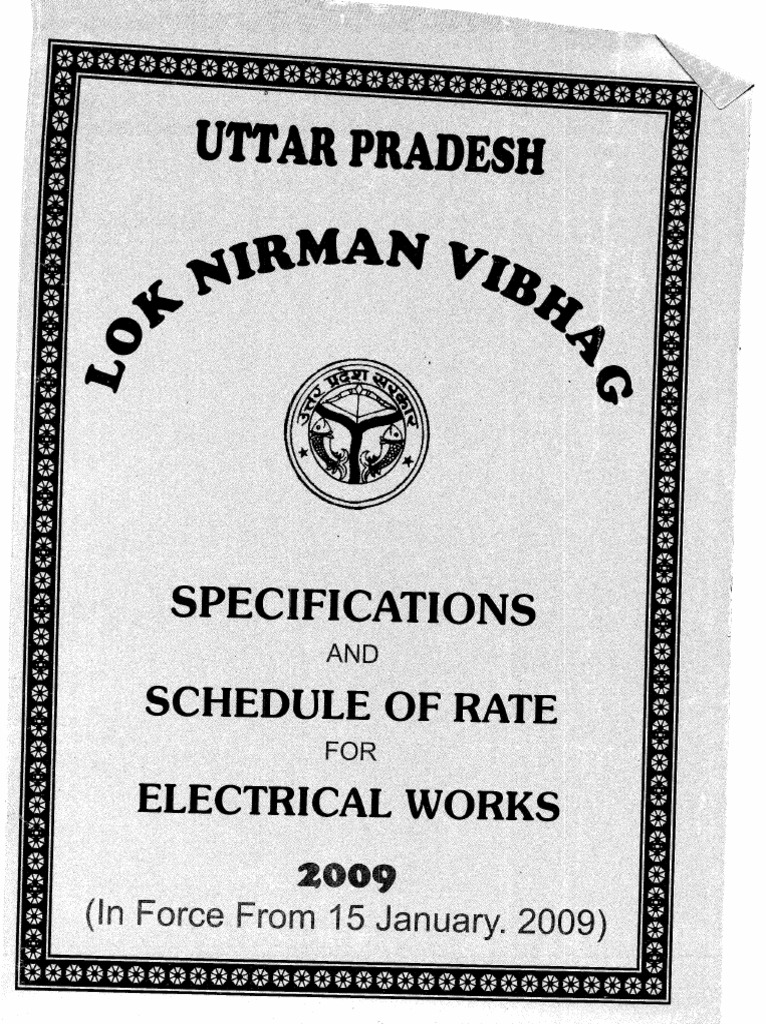 Sor PWD Electrical | PDF