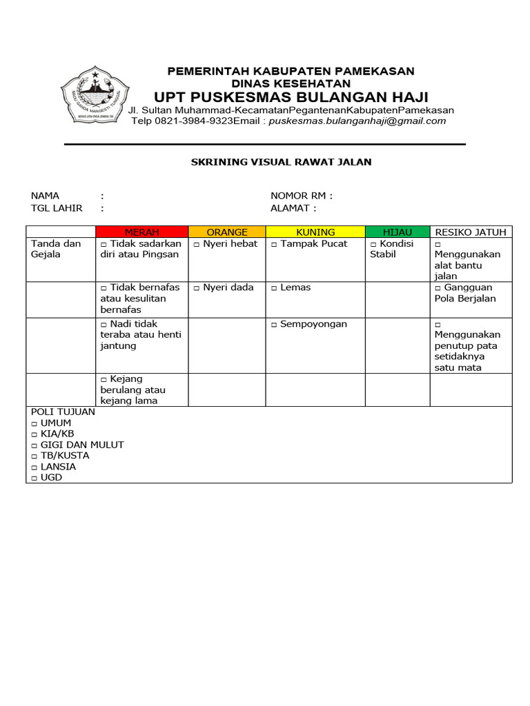 Skrining Visual Awal | PDF
