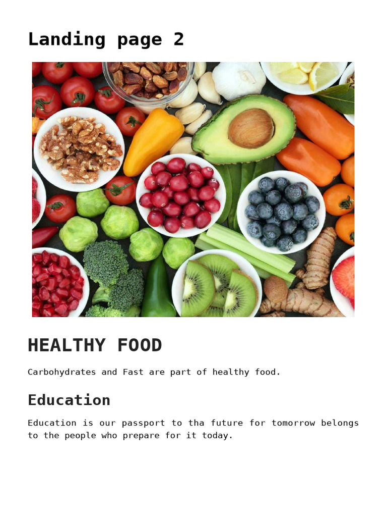 Healthy Food | PDF