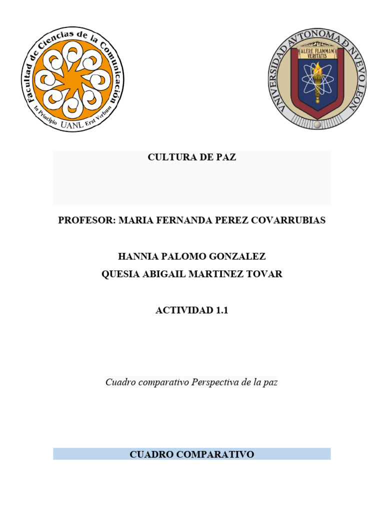 Cultura De La Paz Pdf