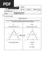 Grade 10 Midpoint Theorem Guide | PDF | Triangle | Line (Geometry)