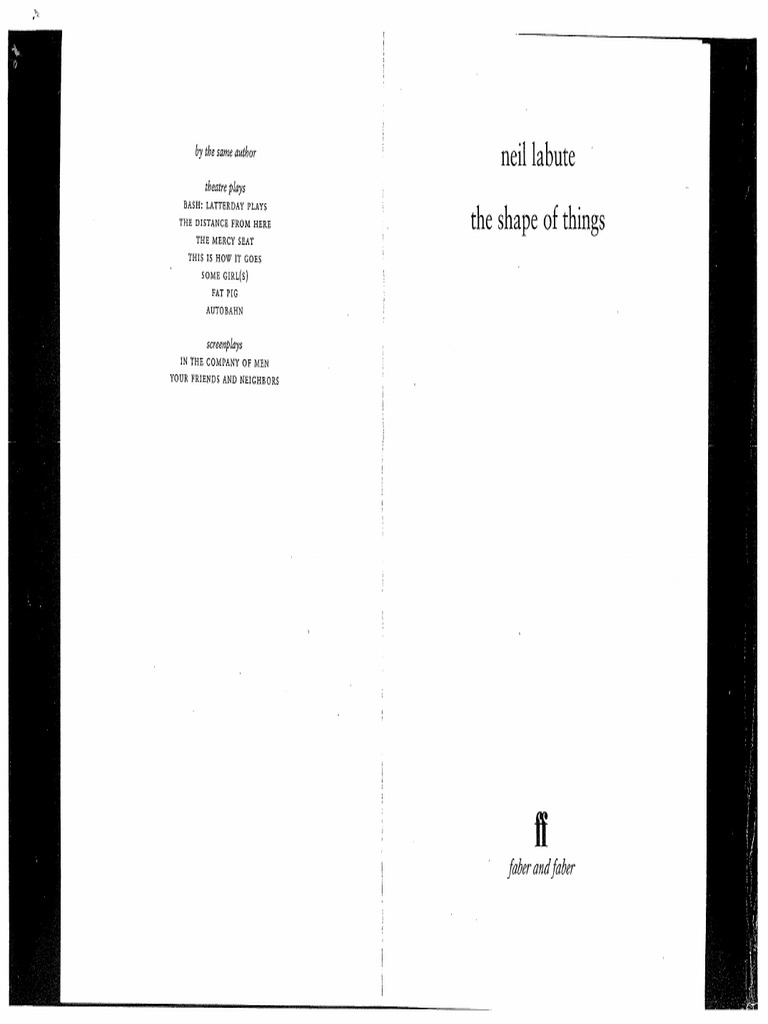 The Shape of Things | PDF