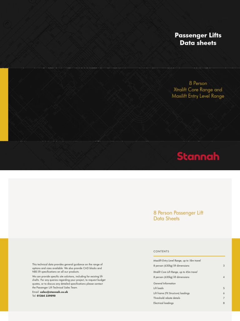 Lift Specifications for Builders | PDF | Elevator | Door