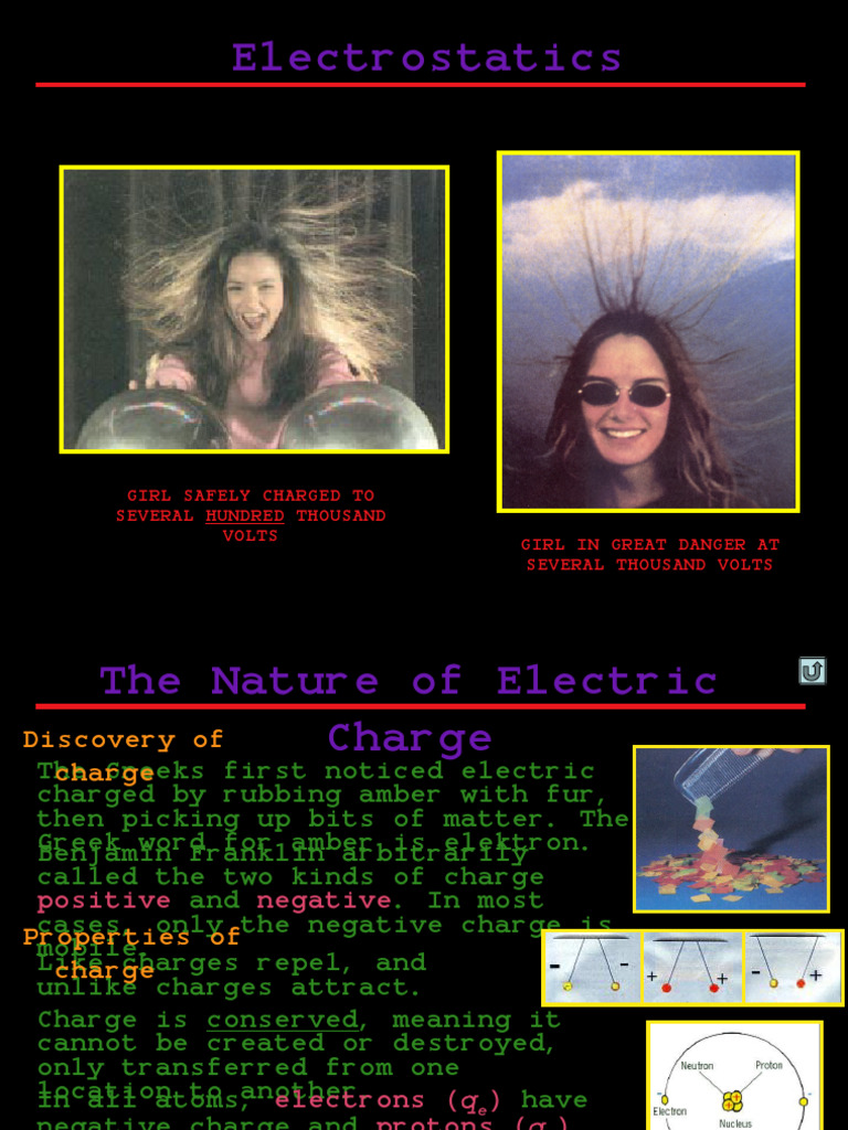 Electrostatics | PDF | Electric Charge | Potential Energy