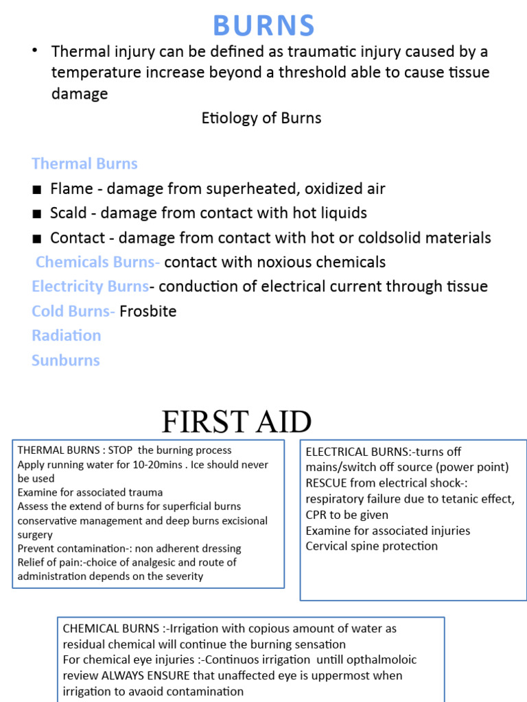 BURNS | PDF | Burn | Shock (Circulatory)